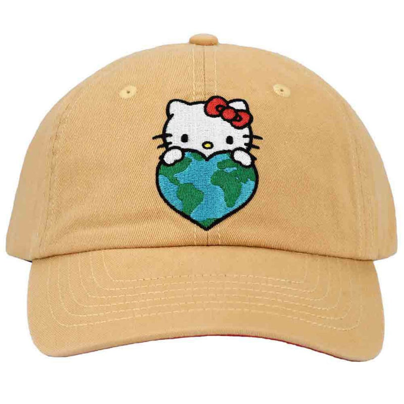 Hello Kitty I Love Earth Embroidered Hat