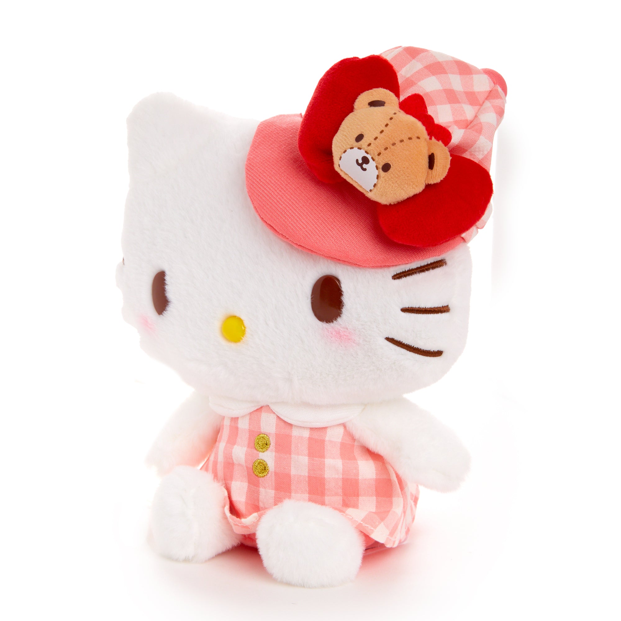 Hello Kitty 8" Plush (Gingham Cap Series)