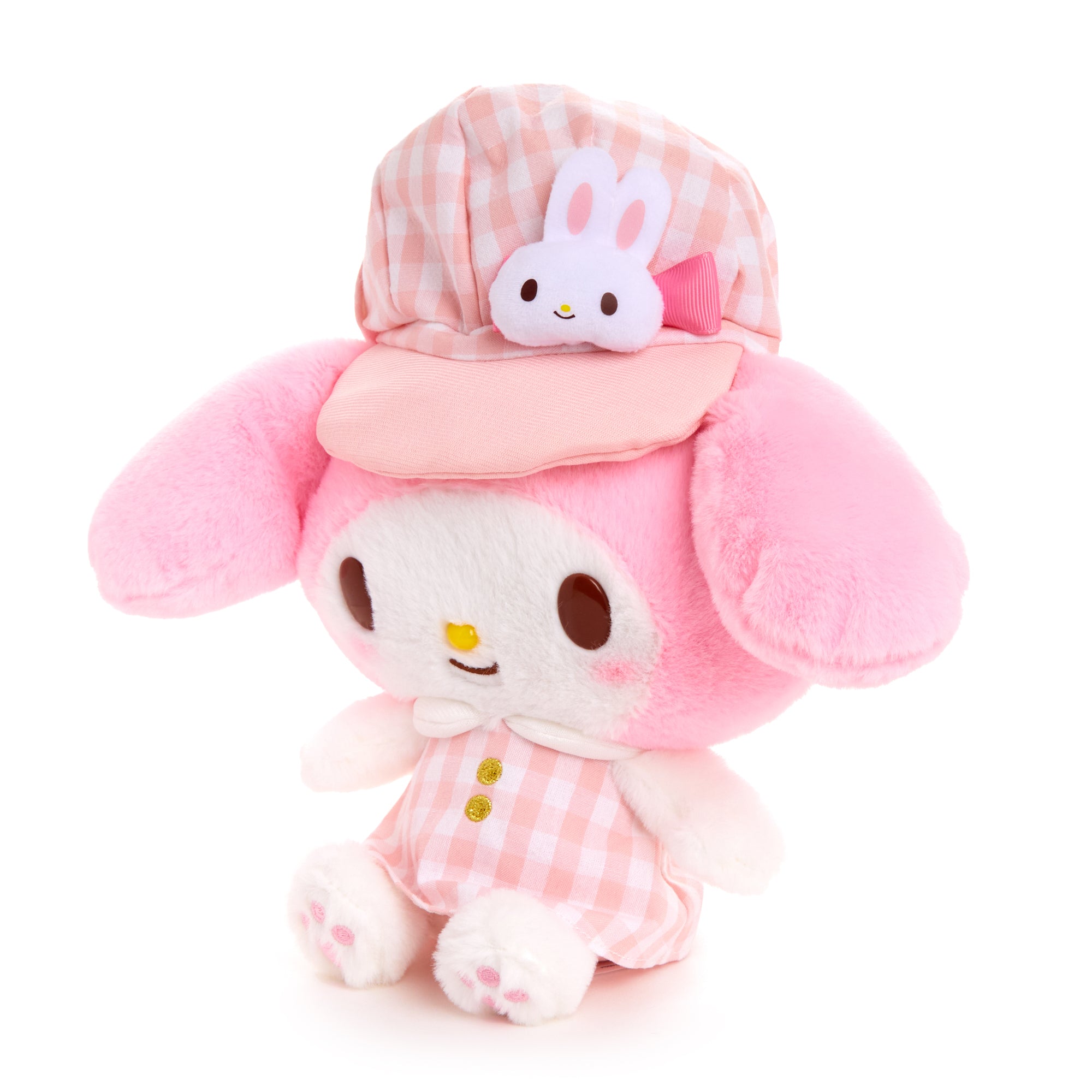 My Melody 8" Plush (Gingham Cap Series)