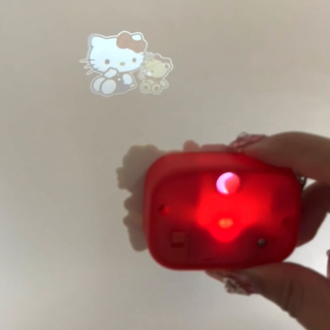 Hello Kitty Mini Light Projection Camera Keychain