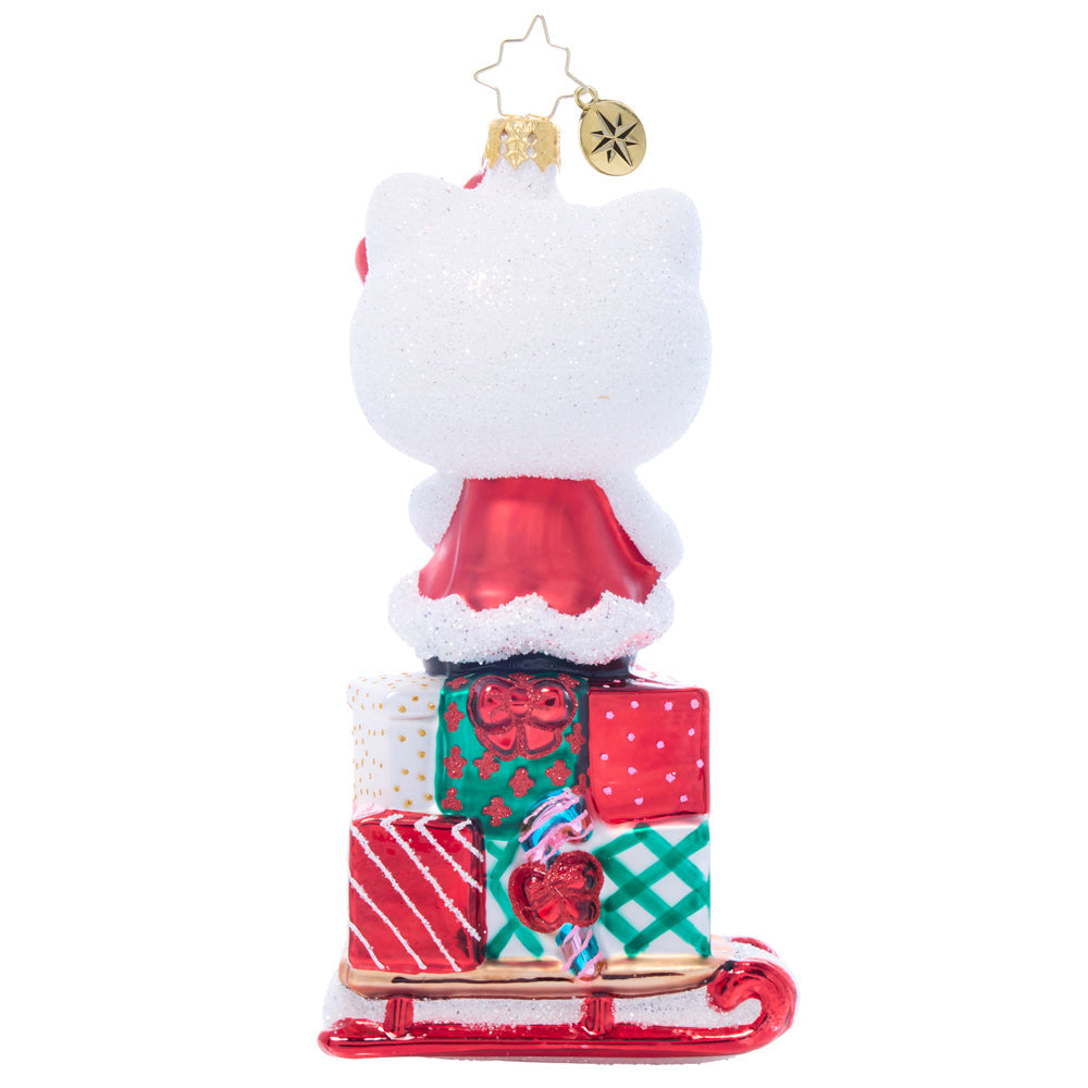 Hello Kitty x Christopher Radko Handmade Glass Ornament (Happy Holiday