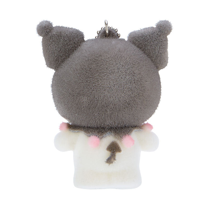 Kuromi Flocked Keychain Mascot