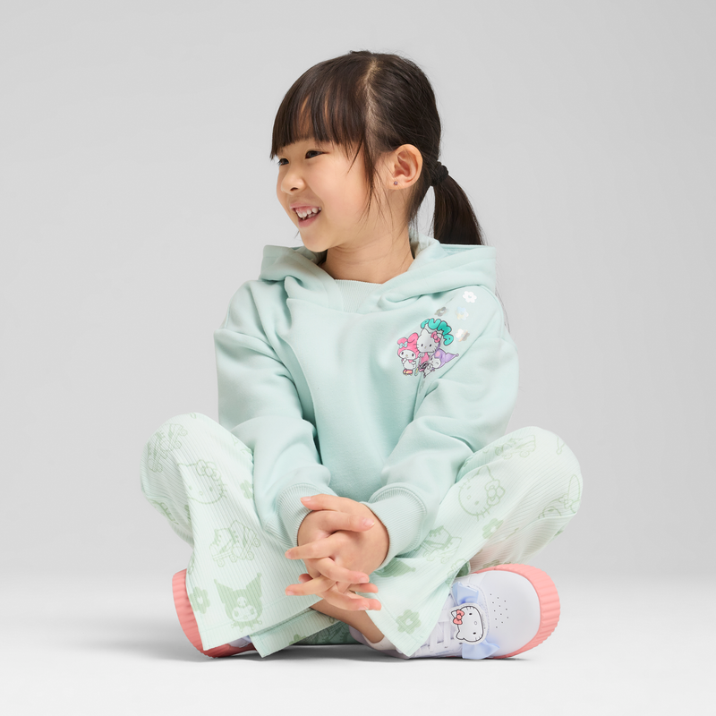 Hello Kitty and Friends x PUMA Kids Relaxed Cropped Graphic Hoodie (Pe