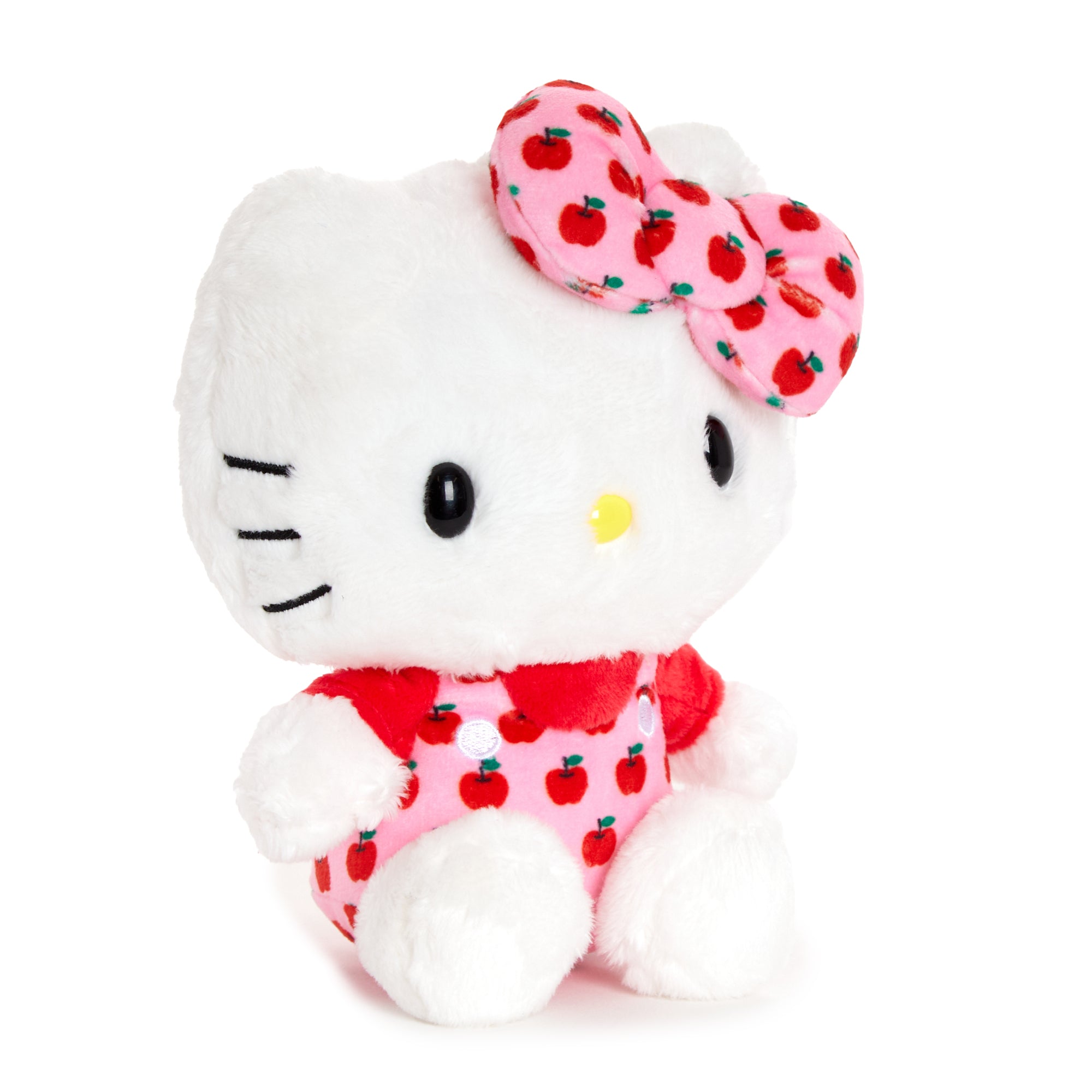 Hello Kitty 6" Pink Overalls Plush Mascot (Apples Series)
