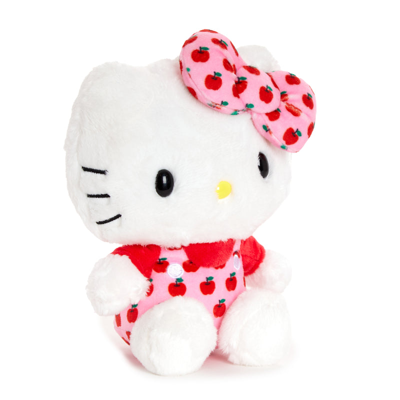 Hello Kitty 6" Pink Overalls Plush Mascot (Apples Series)