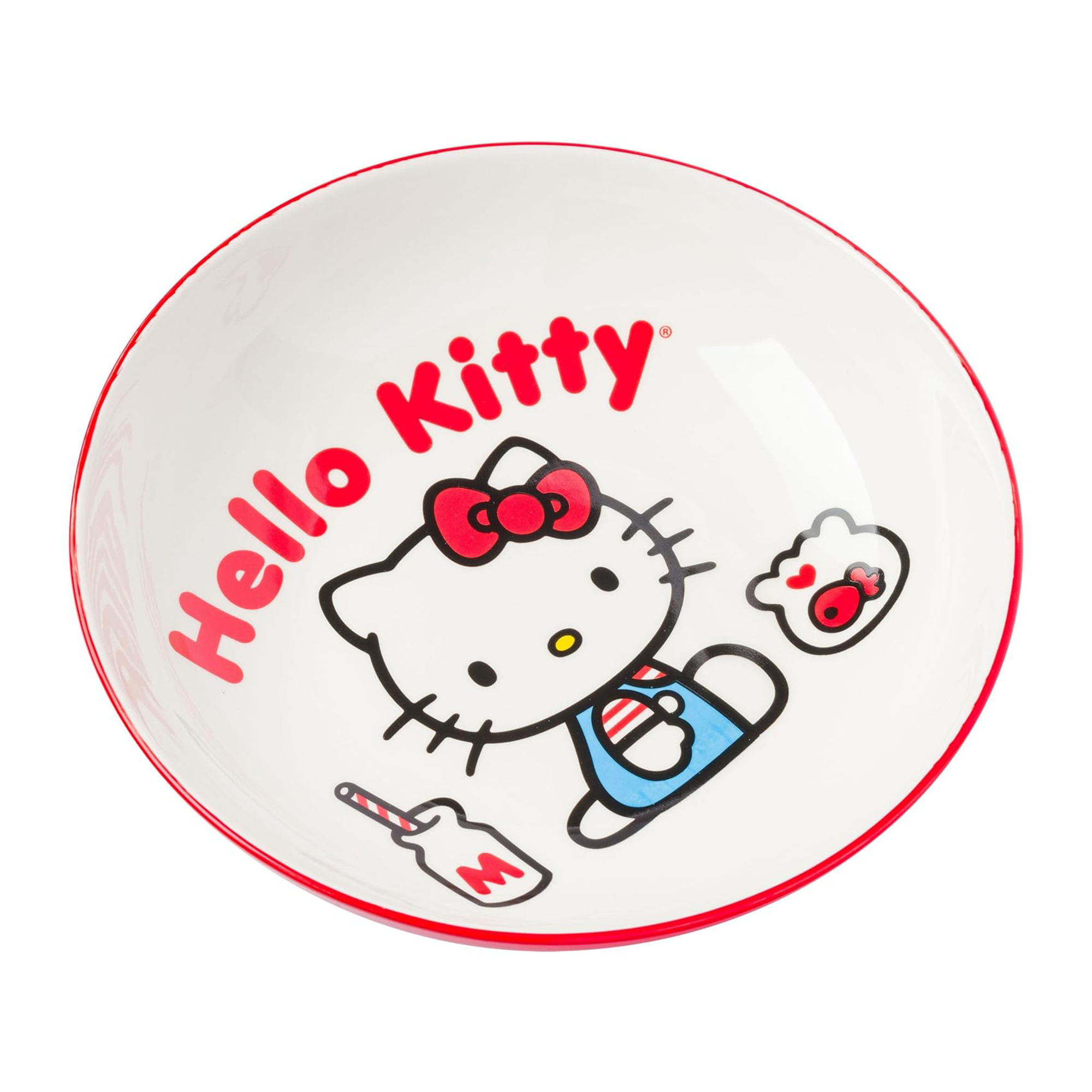 Hello Kitty Ceramic Dinner Bowl (Classic Milk Bottle)