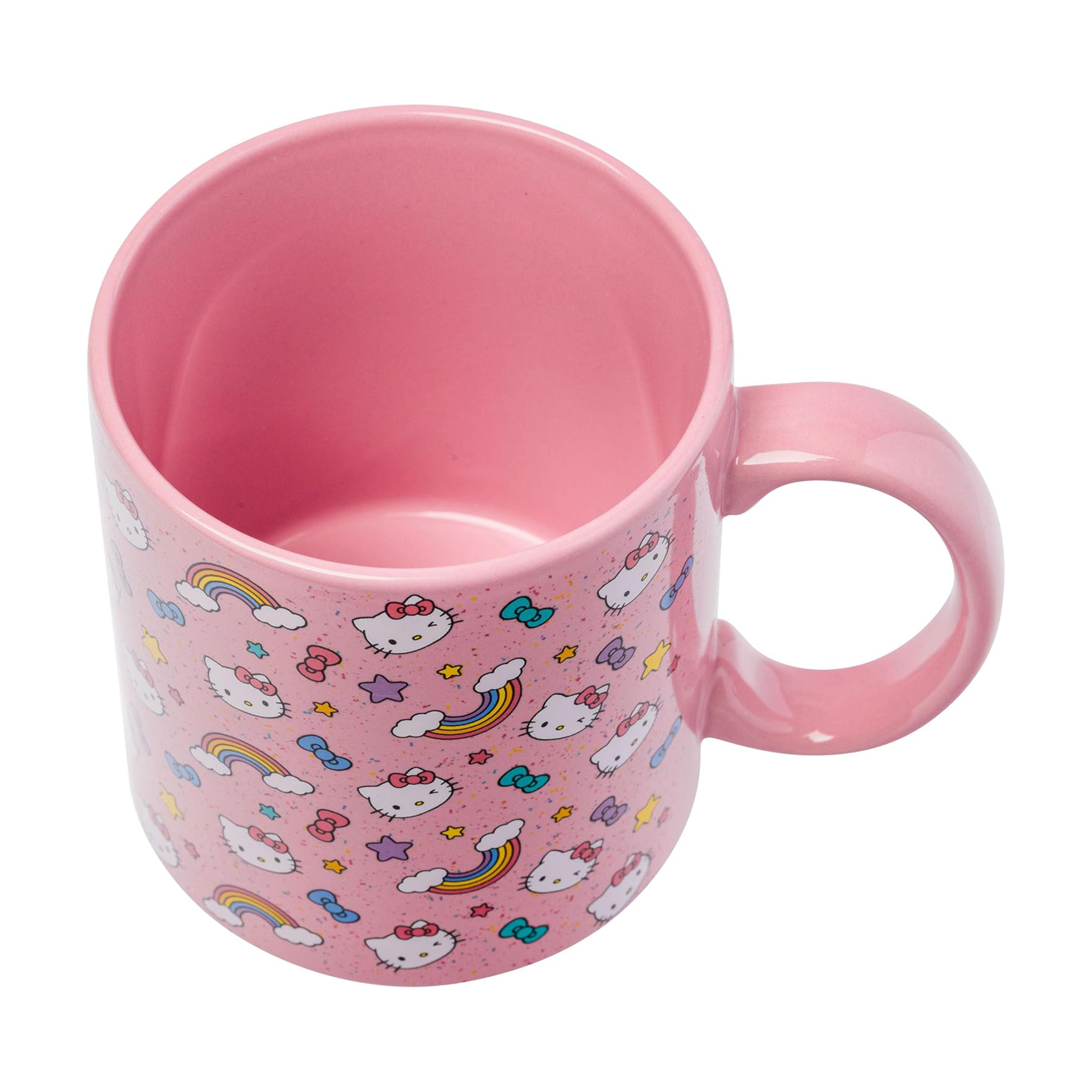 Hello Kitty Ceramic Mug (Stars, Bows, & Rainbows)