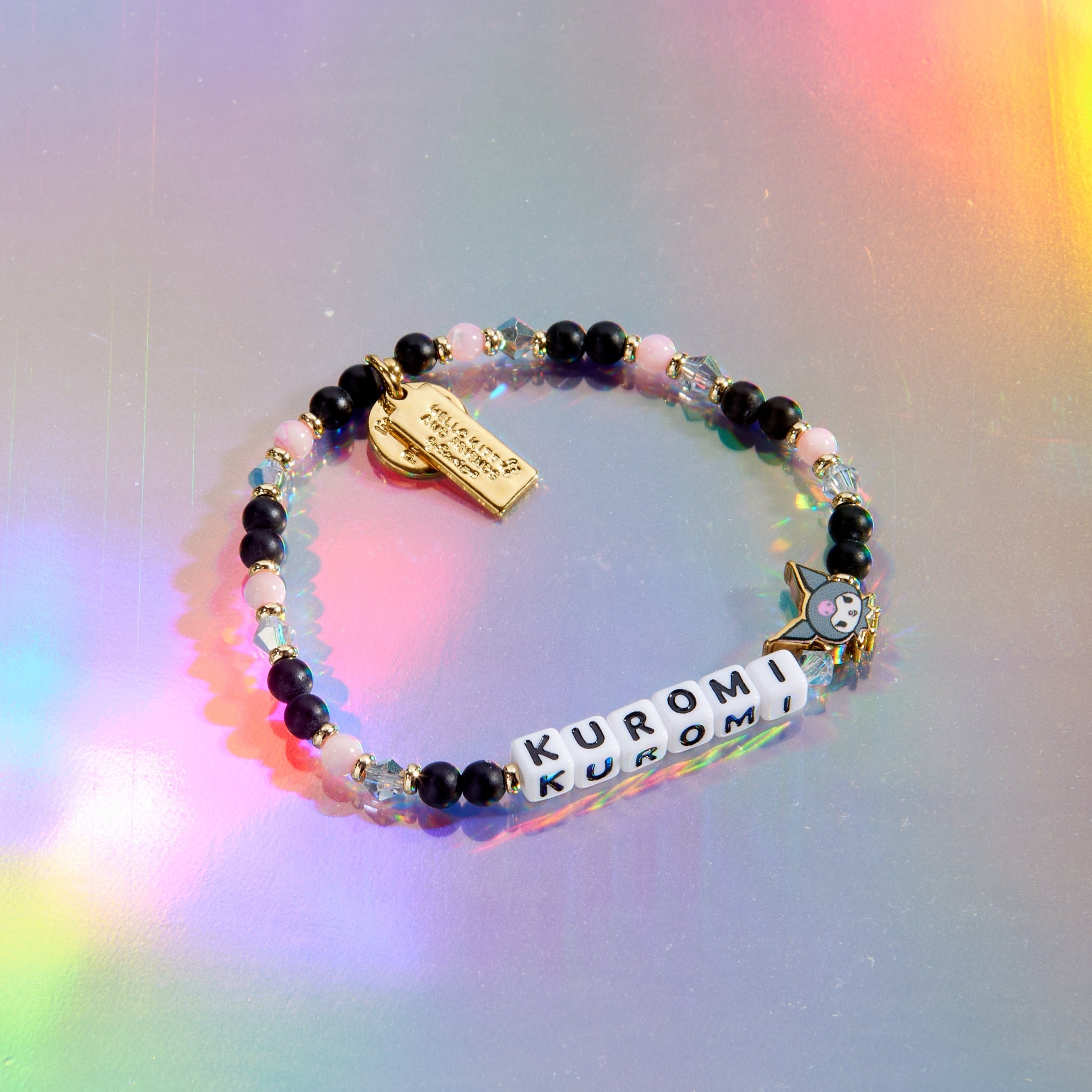 Kuromi x Little Words Project Beaded Bracelet