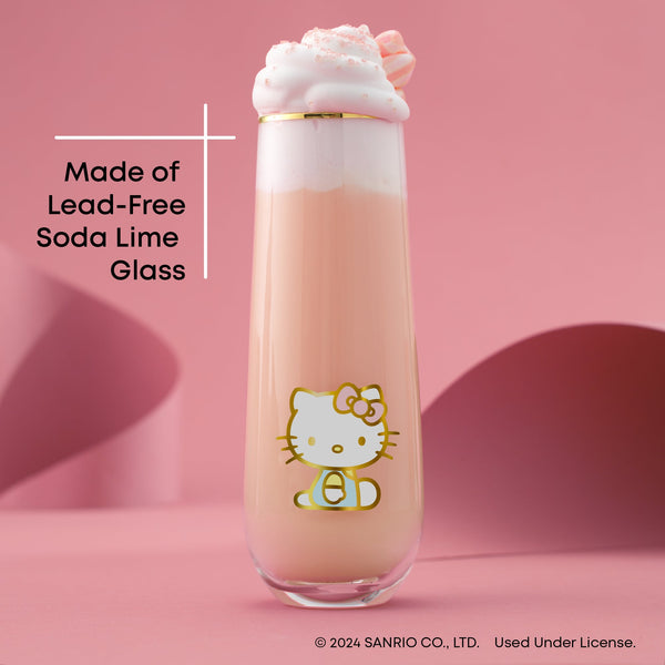 Hello Kitty Stay Gold Stemless Flutes (Set of 4)