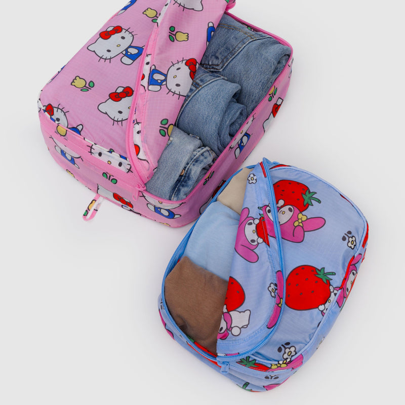 Hello Kitty and Friends x Baggu Packing Cube Set (Fruits + Florals)