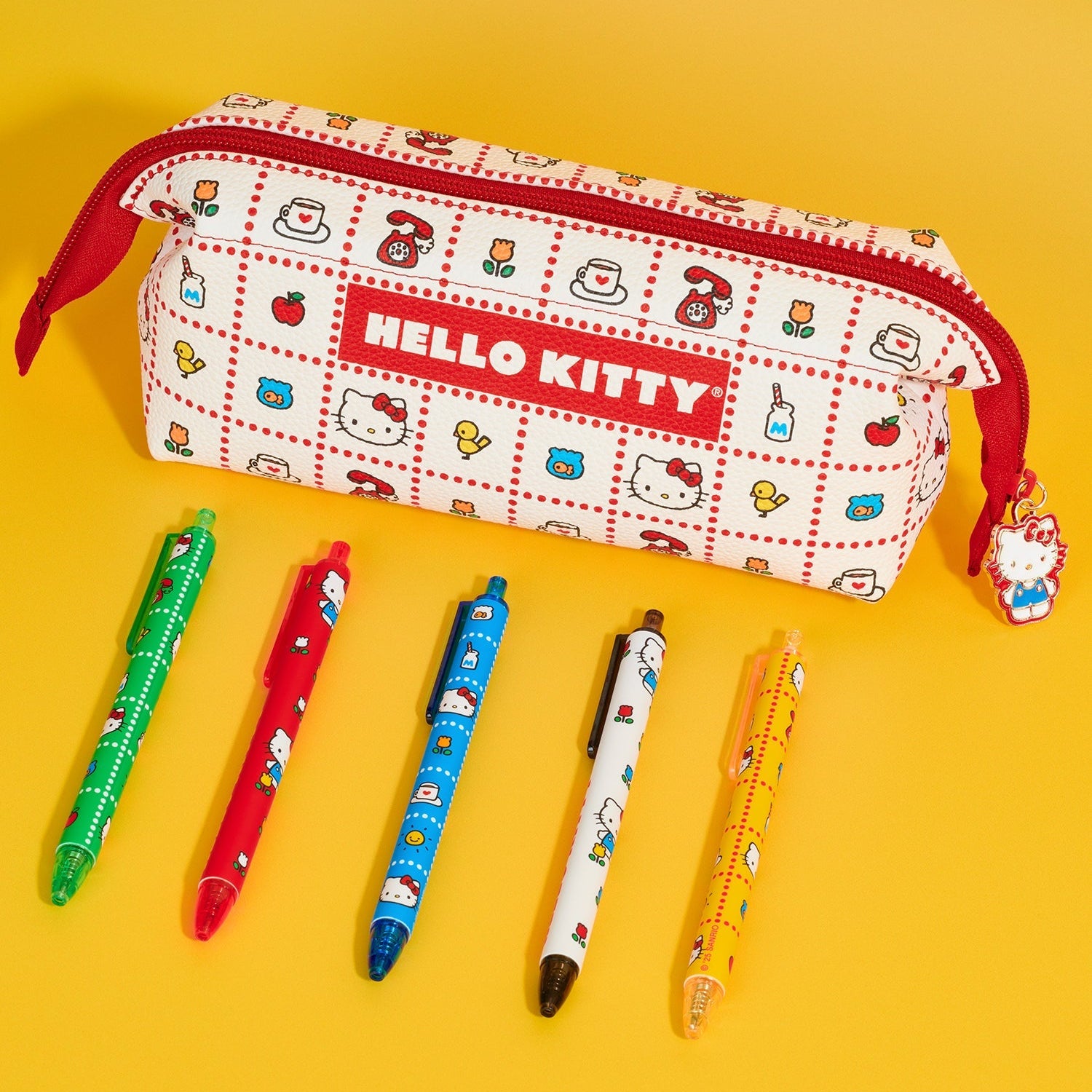 Hello Kitty x Studio Oh! Retro Red Soft-Touch Gel Pens