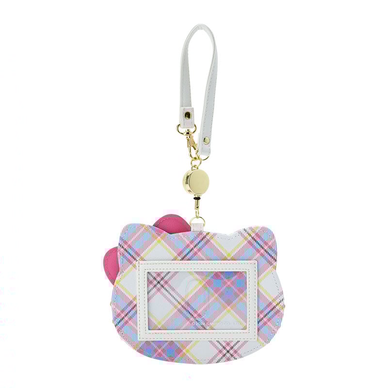 Hello Kitty Card Case with Key Reel (Hello Kitty Dress Tartan Series)