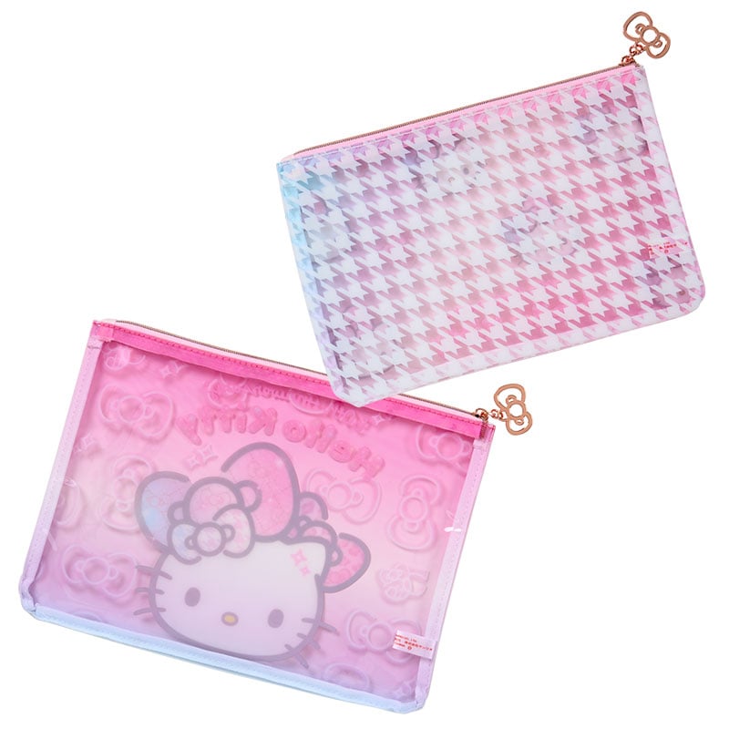 Hello Kitty 2-Piece Pouch Set 50th Anniv. (Fashionable Ribbons Series)