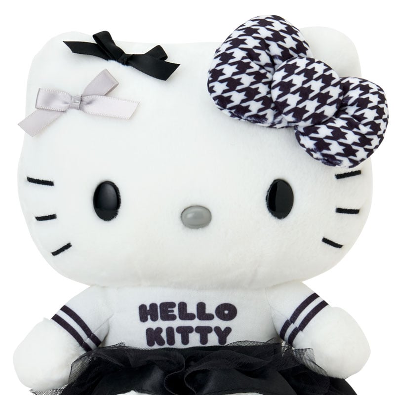 Hello Kitty 8" Plush (Silver Houndstooth Series)