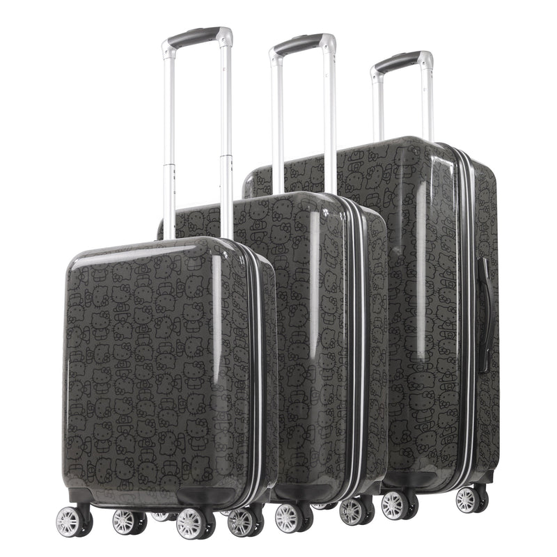 Hello Kitty x FUL Pose 3-Pc Hardshell Luggage (Black)